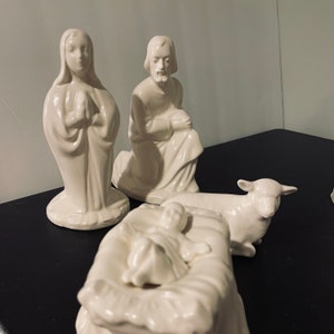 Traditional Nativity Set Holland Molds/christmas /white Gloss Ceramic ...