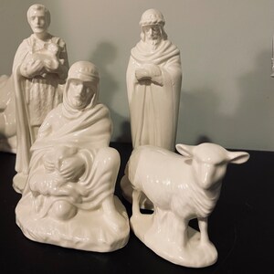 Traditional Nativity Set Holland Molds/christmas /white Gloss Ceramic ...