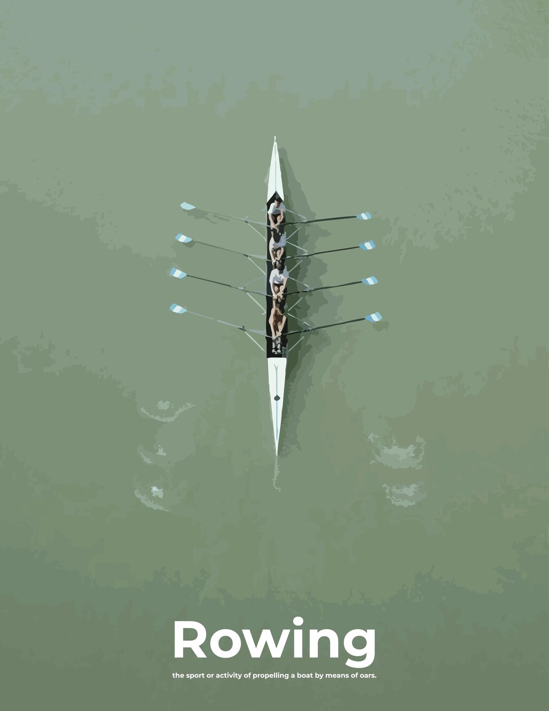 Rowing Digital Poster - Etsy