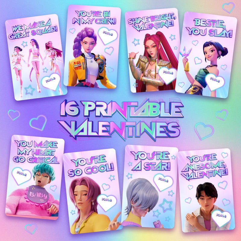 K Pop Soda Pop Valentines - Etsy