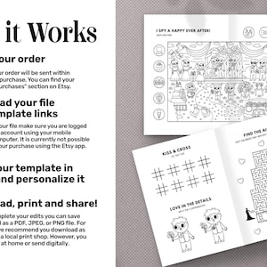 Personalized Wedding Coloring Book | 20 Editable Activity Pages for ...