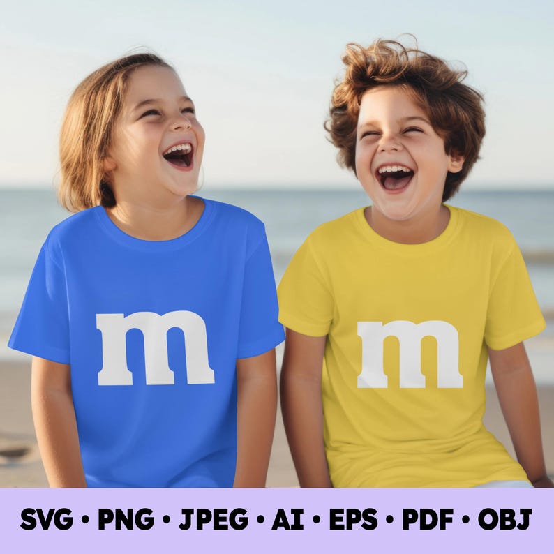 Letter M Costume SVG – Kids Halloween, Group Costume (digital Download ...