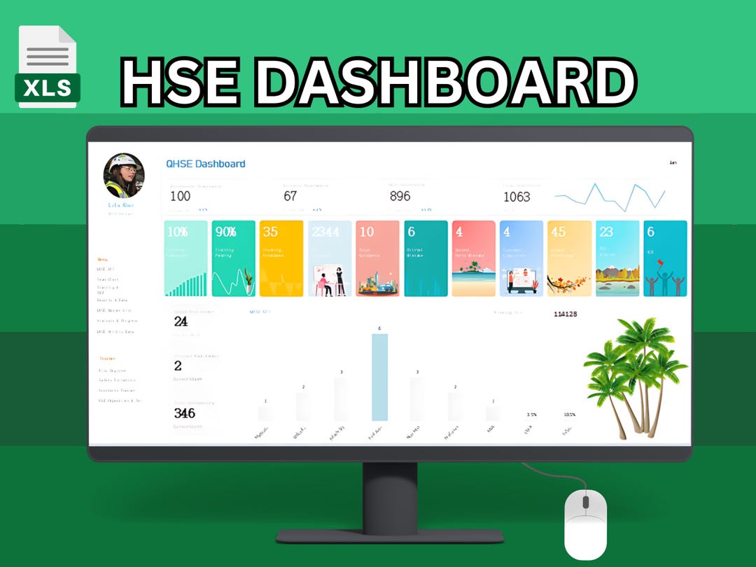 Comprehensive HSE Dashboard Template Safety Management Excel Tool ...