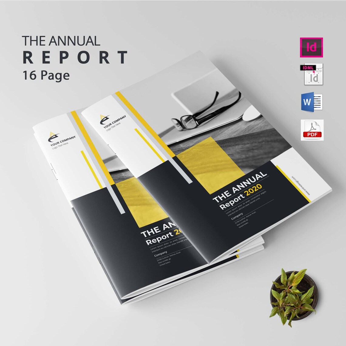 Annual Report Template | Business Report Example | Project Report ...