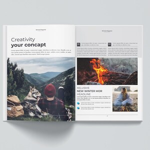 Simple Magazine | Magazine Template | Magazine Layout | Minimalist ...