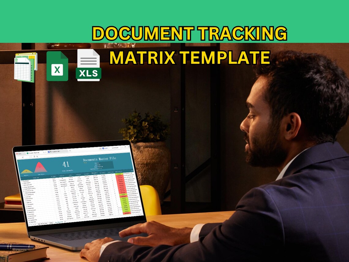 Document Control Matrix Template File Tracker Document Storage ...
