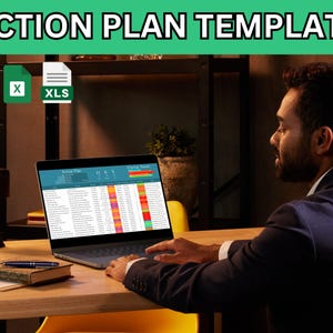 Action Plan Template Editable Excel & Google Sheets Business Strategy ...
