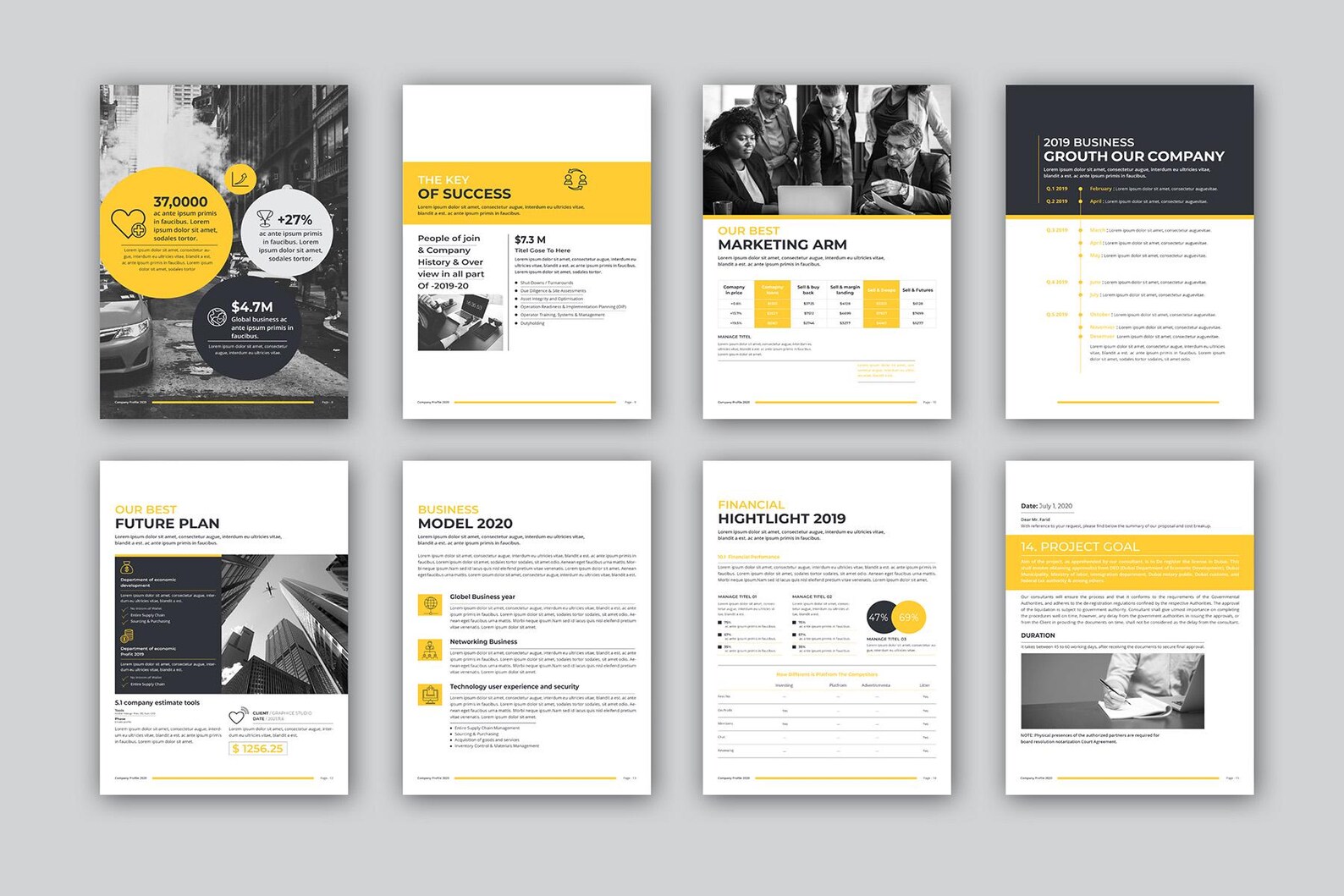 Annual Report Template | Business Report Example | Project Report ...
