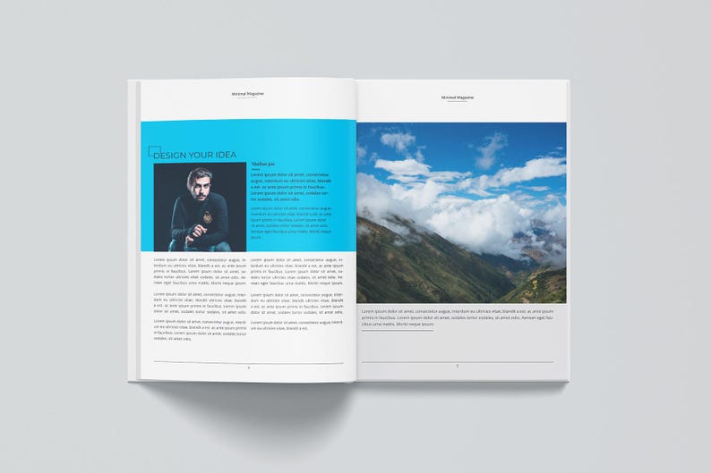 Simple Magazine | Magazine Template | Magazine Layout | Minimalist ...