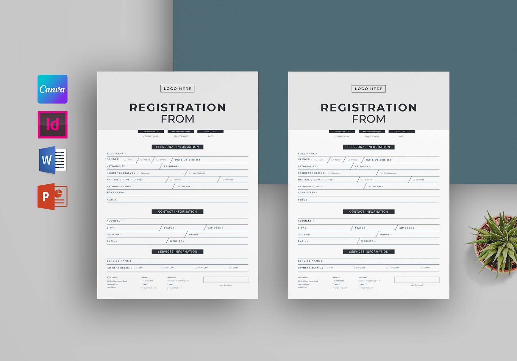 Registration Form | Custom Registration Form | Registration Form ...