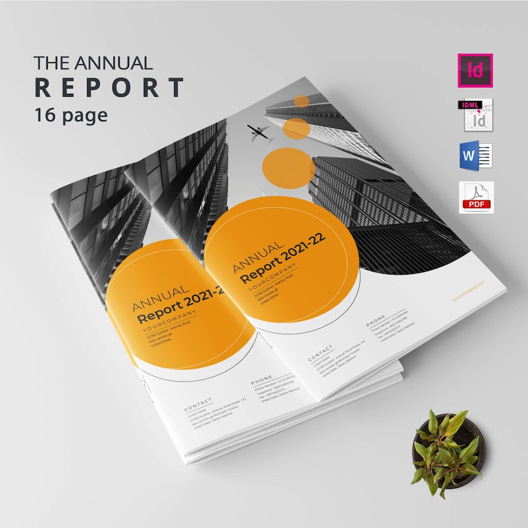 Annual Report Template | Annual Report Examples | Annual Report Format ...