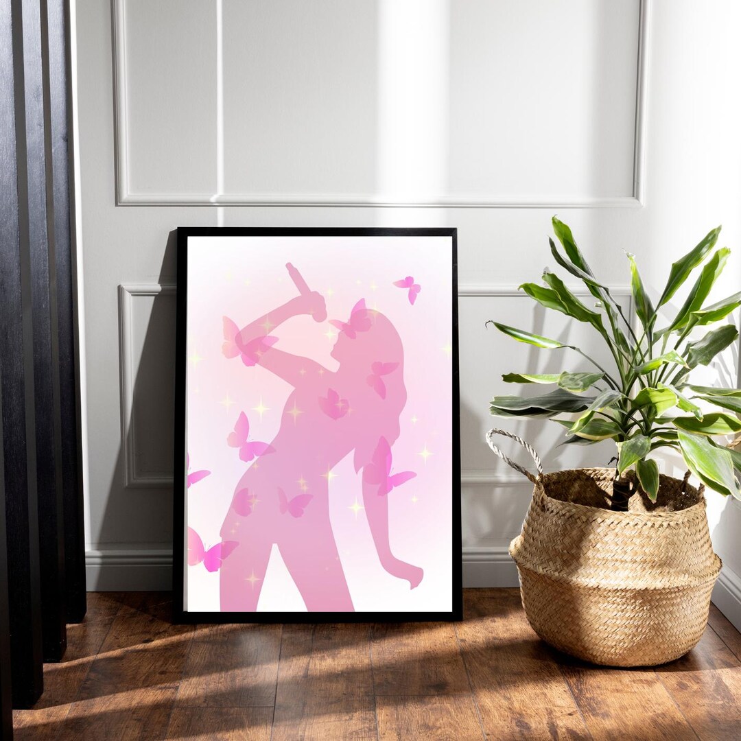 Pink Taylor Swiftie Wall Art Poster Swiftie Wall Poster Trendy Taylor ...