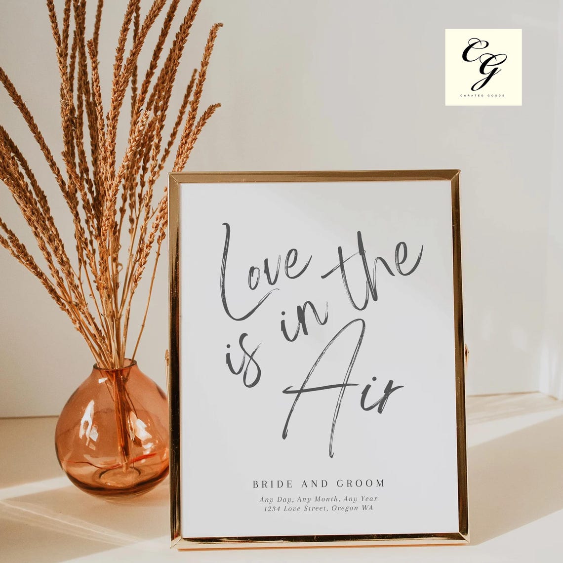 Wedding Invitation Sign, Calligraphy Wedding Design, Editable, Welcome ...