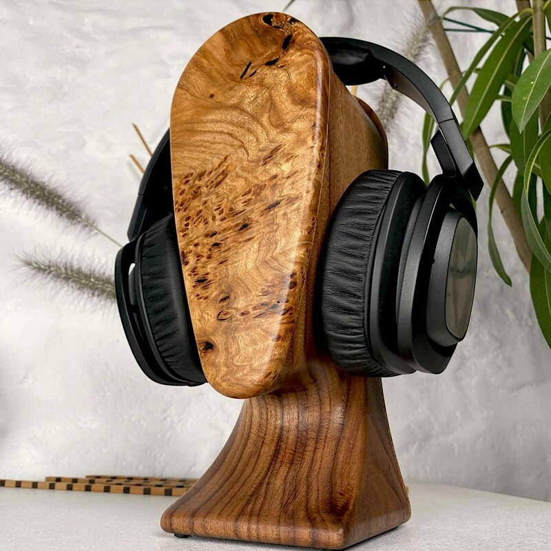 Wood Headphone Stand - Etsy