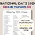 UK 2024 Holidays National Day Calendar UK Social Media Ideas Fun Theme ...