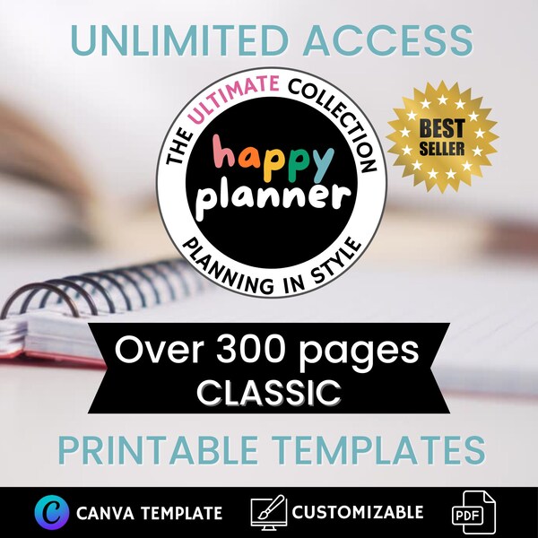 Planner Template - Etsy