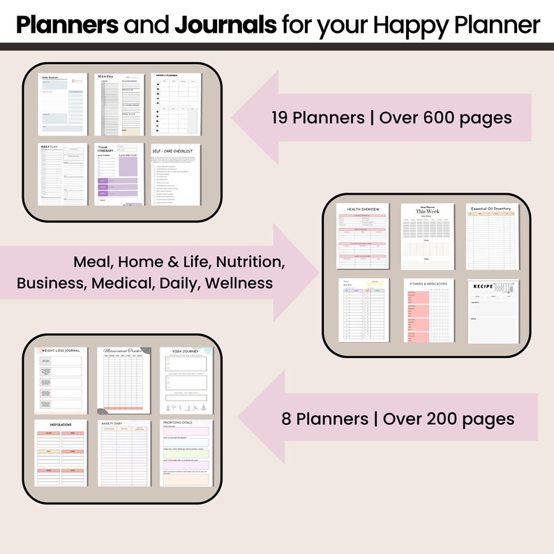 Big & Classic: Planners and Journals, Canva Templates, PDF Download - Etsy