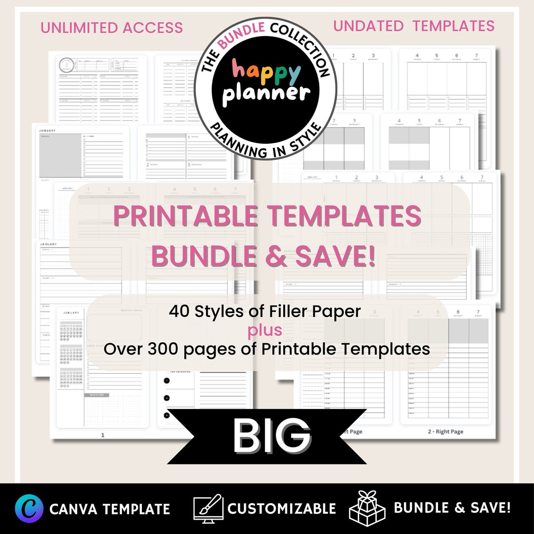 Happy Planner Templates Planner Printable Digital Products Digital ...