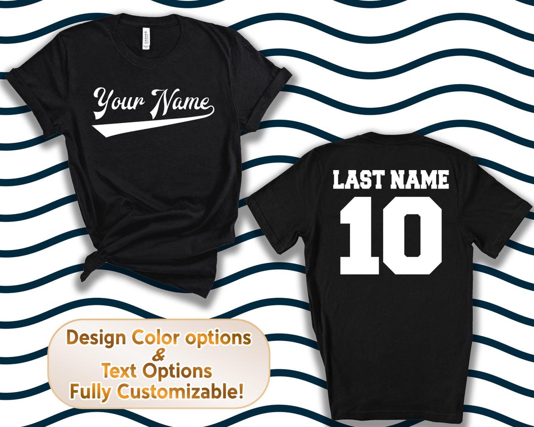 Custom Team Name Jersey Tshirt, Sports Team Shirts, Custom Jersey Shirt ...