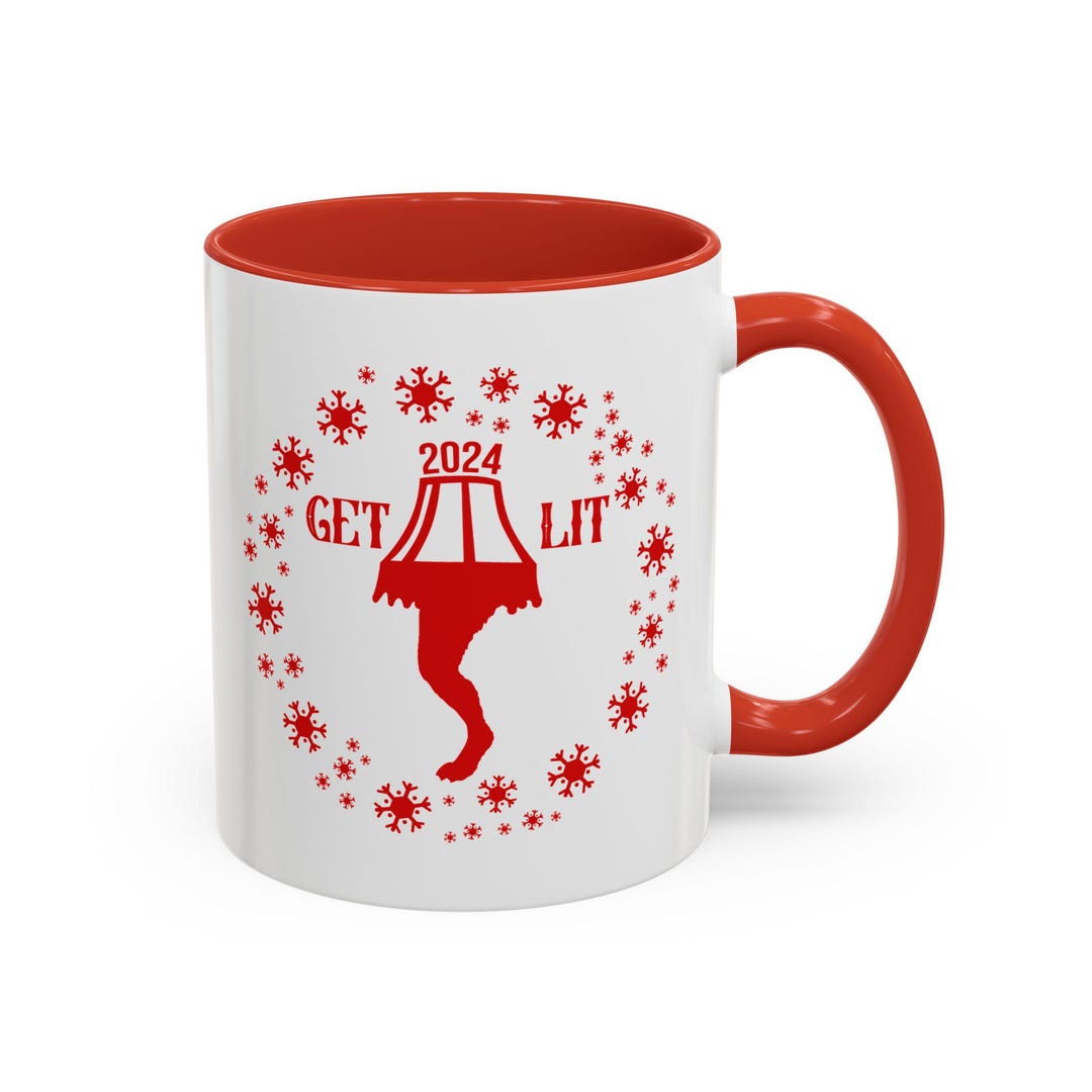 Funny Furry Leg Lamp Coffee Mug 'get Lit' Christmas Mug - Etsy