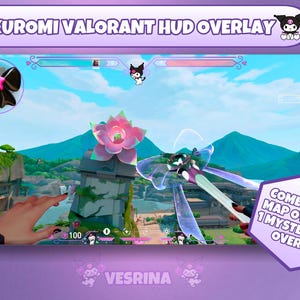 Kuro Purple Aesthetic Mystery Map Valorant HUD Overlay - Etsy