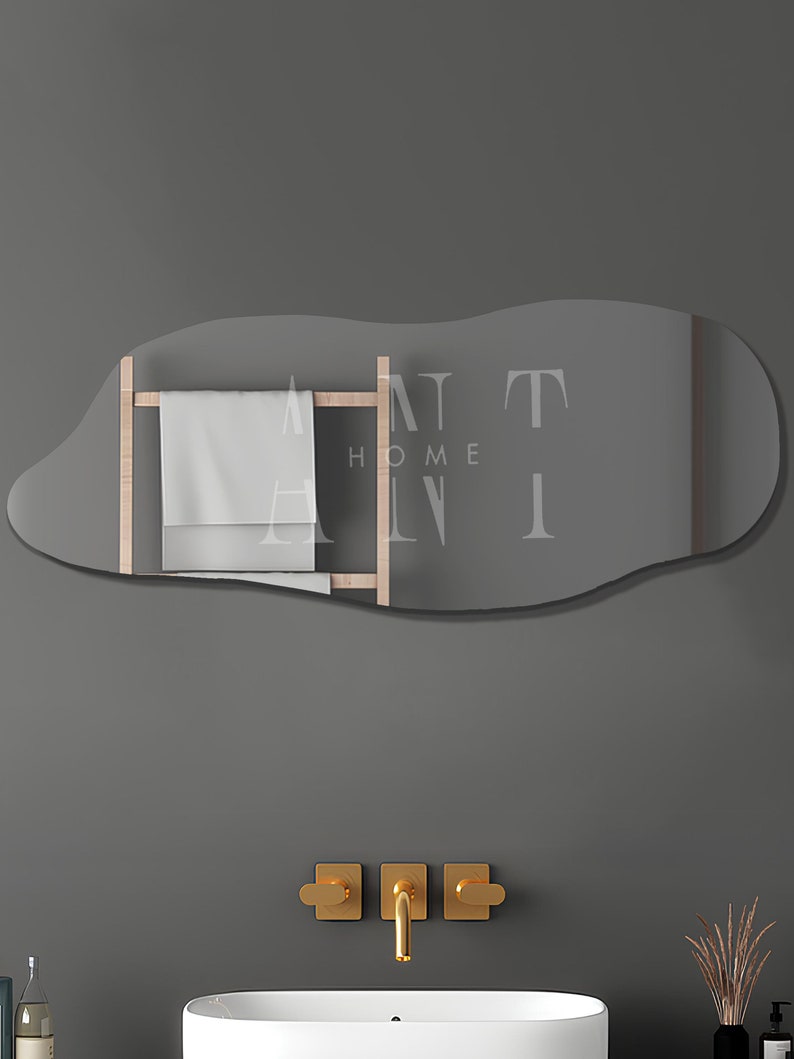 Perfect Irregular Mirror, Asymmetrical Mirror, Vanity Mirror, Mirror ...