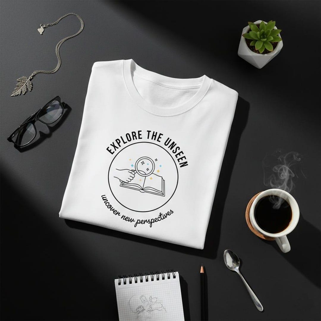 Explore the Unseen PNG: Book & Magnifying Glass Clipart (digital ...