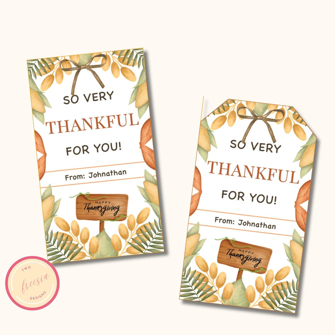 Thanksgiving Tags - Fall Appreciation Tags for Staff Appreciation ...