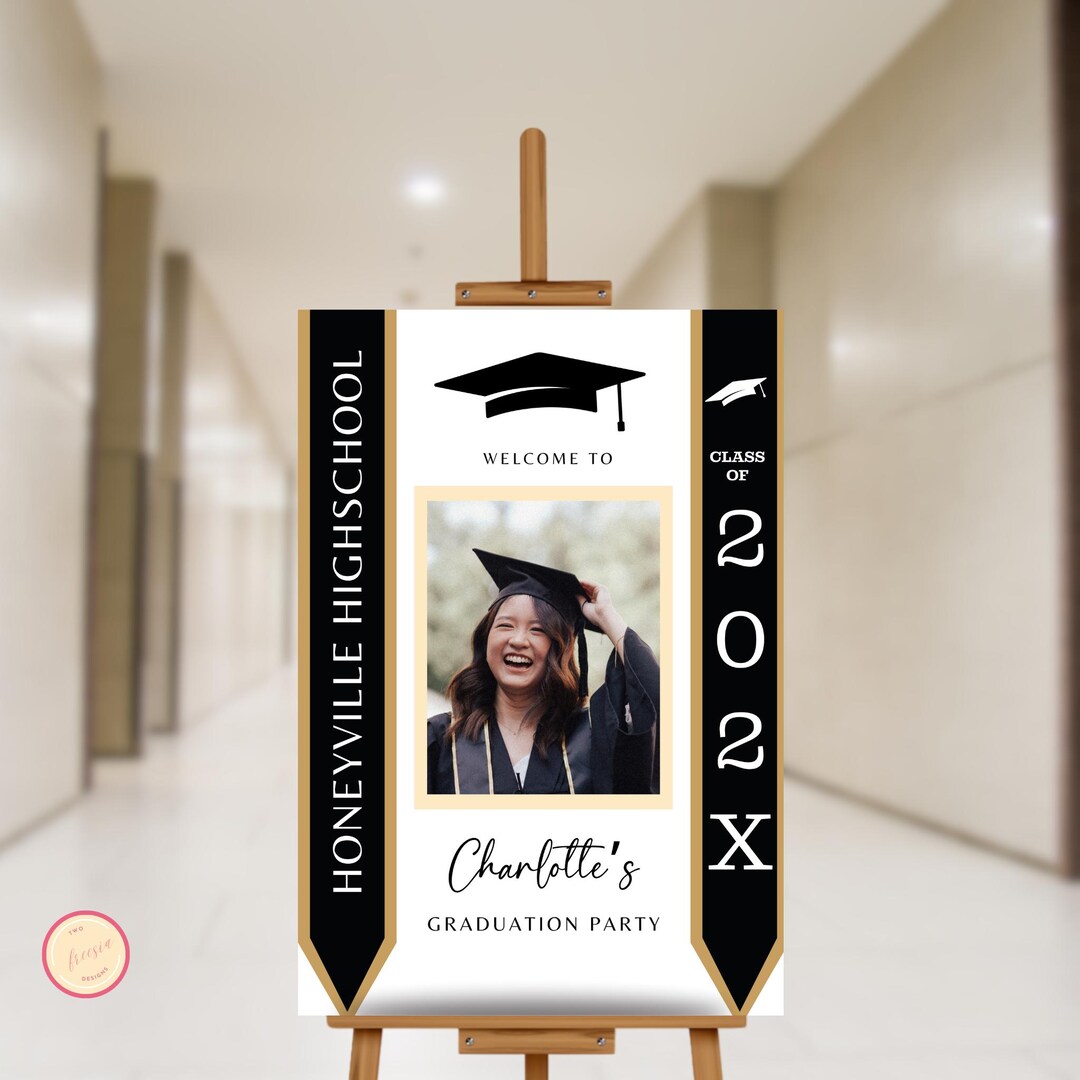 Graduation Party Welcome Sign Template, Grad Party Celebration, Welcome ...