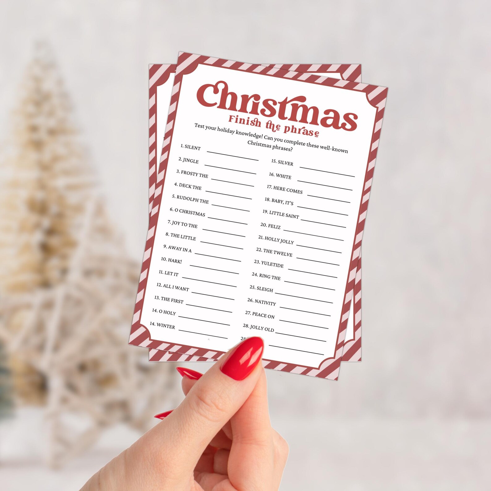 12 Printable Christmas Party Game Bundle, Printable Party Games for ...