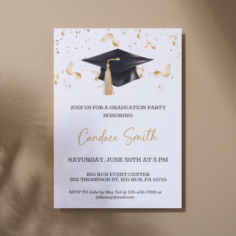 Class of 2026 Graduation Party Invitation Template - Digital Download ...