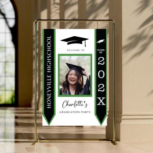 Graduation Party Welcome Sign Template, Grad Party Celebration ...