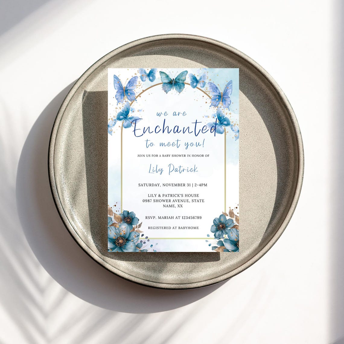 We Are Enchanted to Meet You Baby Shower Invitation, We're Enchanted to ...