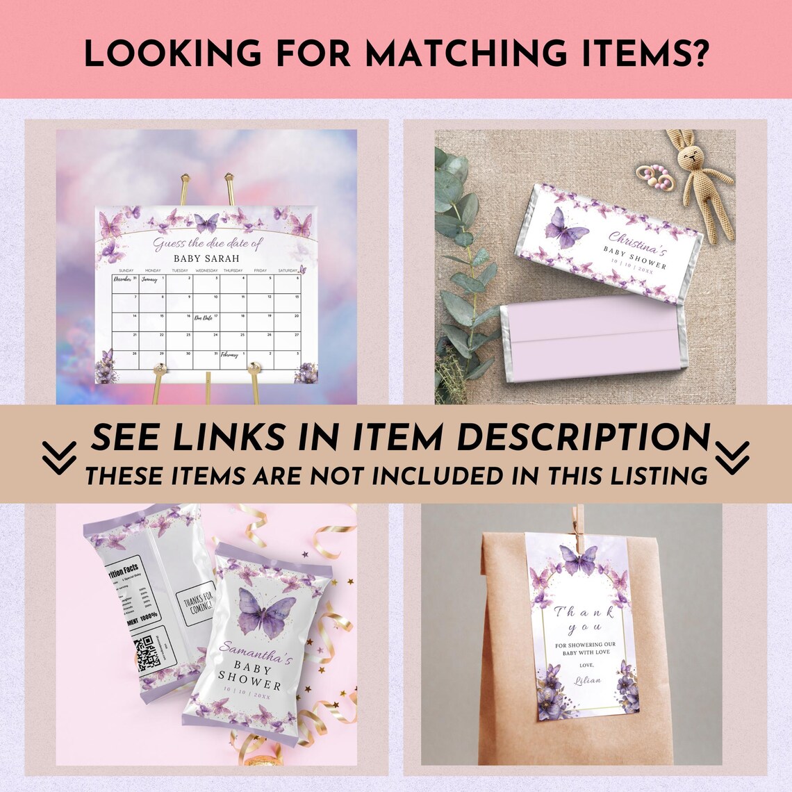 We Are Enchanted to Meet You Baby Shower Invitation Bundle, We're ...