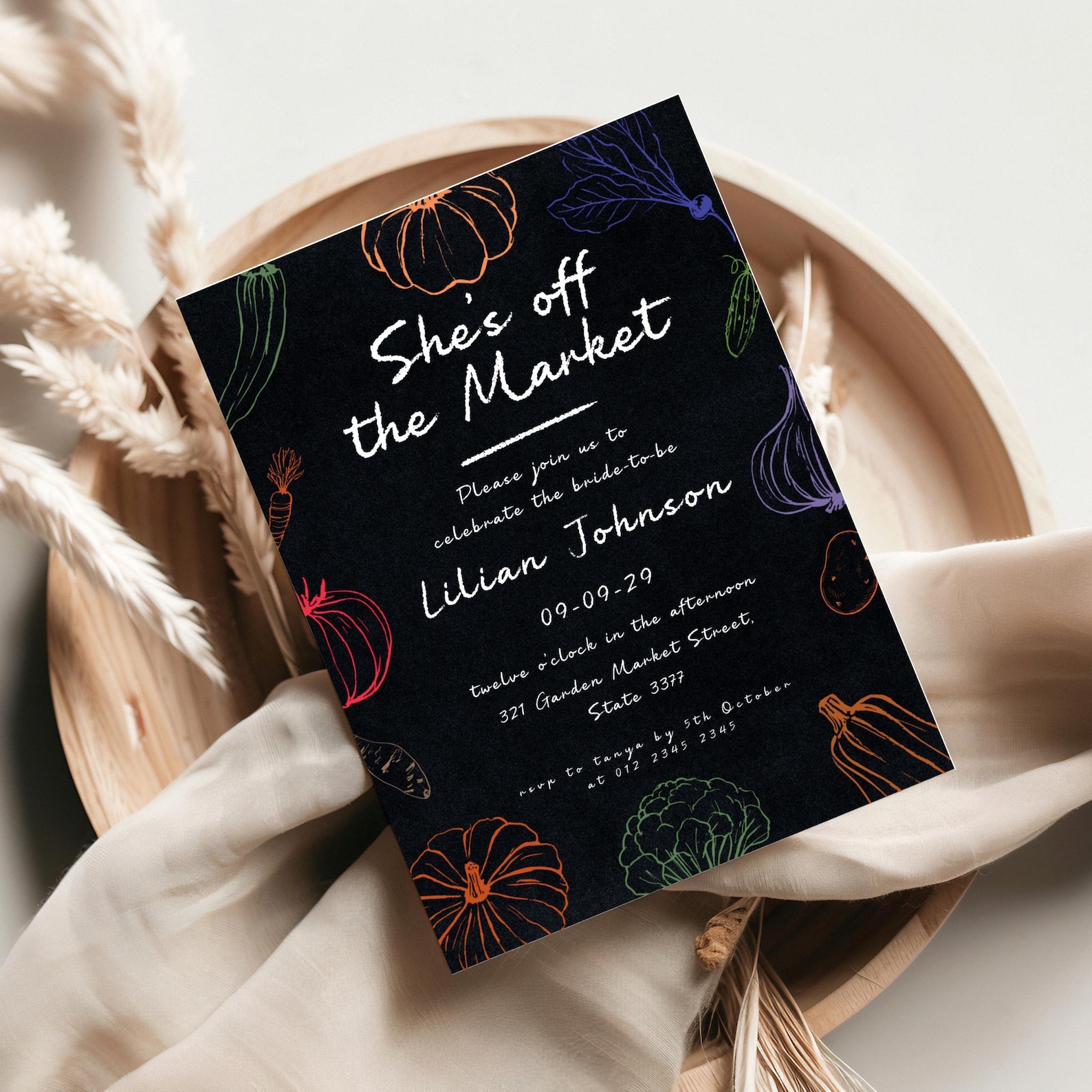She's off the Market Invitation Template, Fresh off the Market Bridal ...