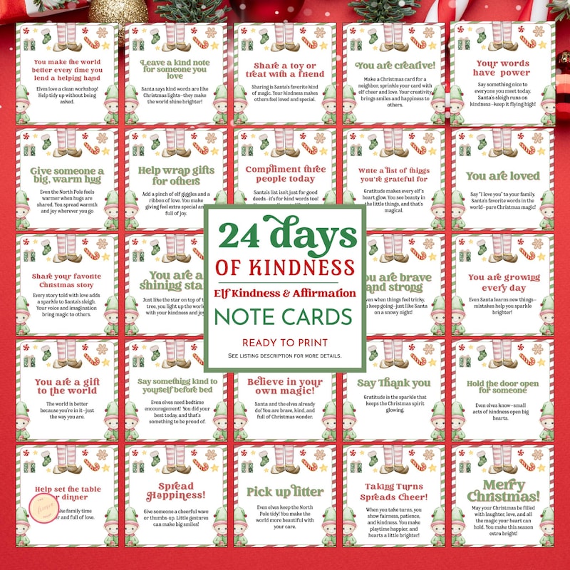Kindness Elf Acts - Etsy