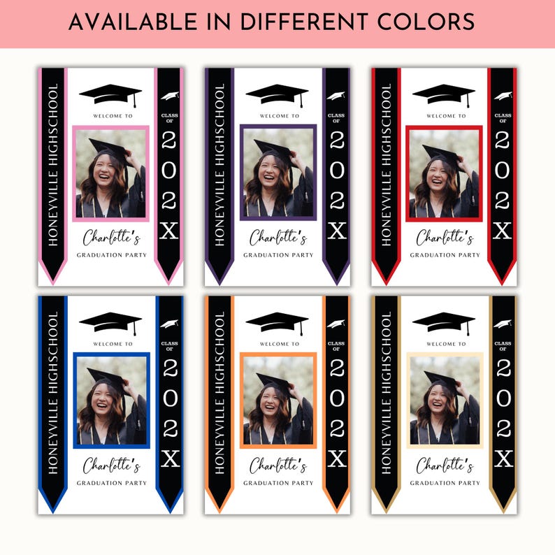 Graduation Party Welcome Sign Template, Grad Party Celebration ...