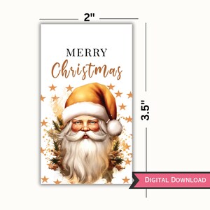 Printable Christmas Gift Tag Set of 5 Bundle - Christmas Gold Floral ...