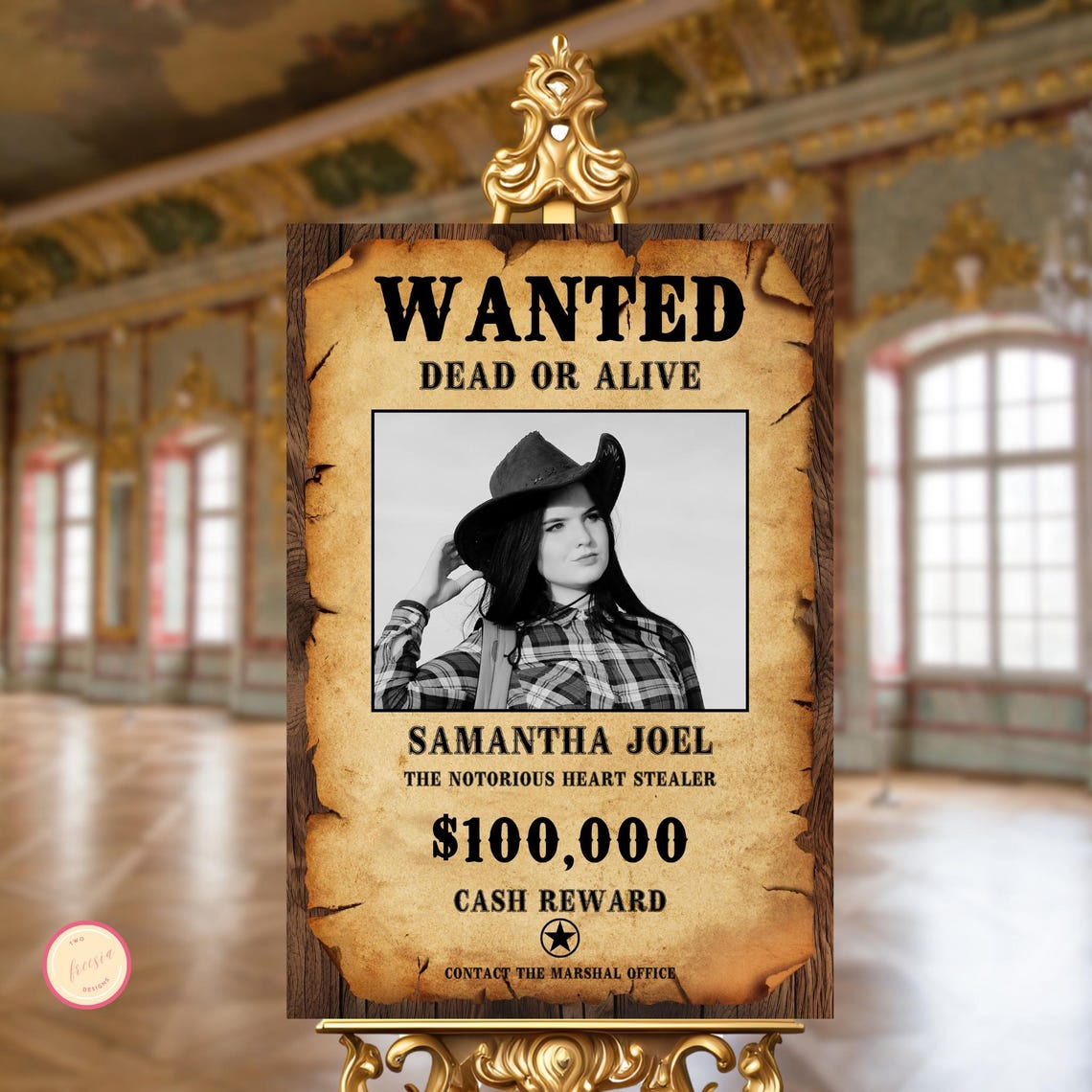 Custom Editable Wanted Poster Template, Wanted Poster Welcome Party ...