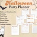 Retro Halloween Digital Planner Printable Halloween Party Planner ...