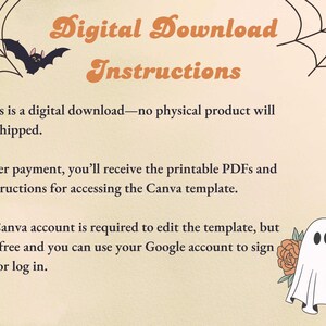Retro Halloween Digital Planner Printable Halloween Party Planner ...