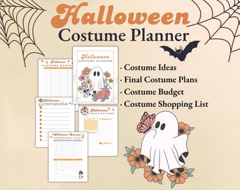 Retro Halloween Digital Planner Printable Halloween Party Planner ...