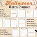 Retro Halloween Digital Planner Printable Halloween Party Planner ...