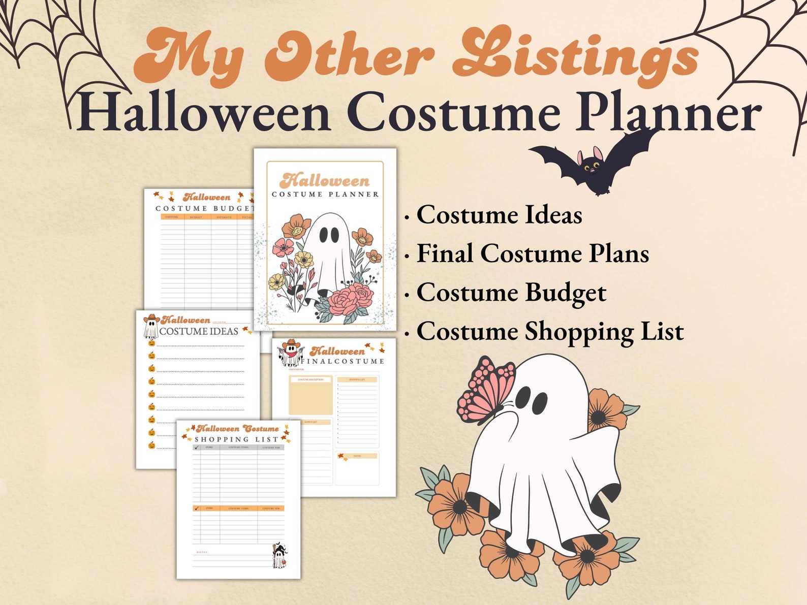 Candy Halloween Digital Planner Printable Halloween Party Planner ...