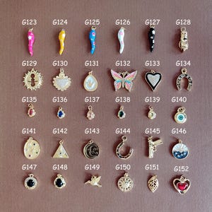 Custom Gold Charm Necklace, Build Your Own Custom Charm Necklace, Pick ...