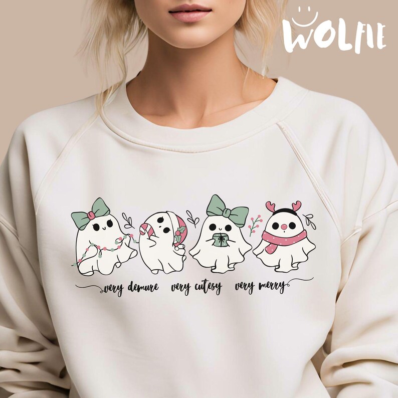 Christmas Ghosts PNG, Holiday Sublimation Design (digital Download - Etsy