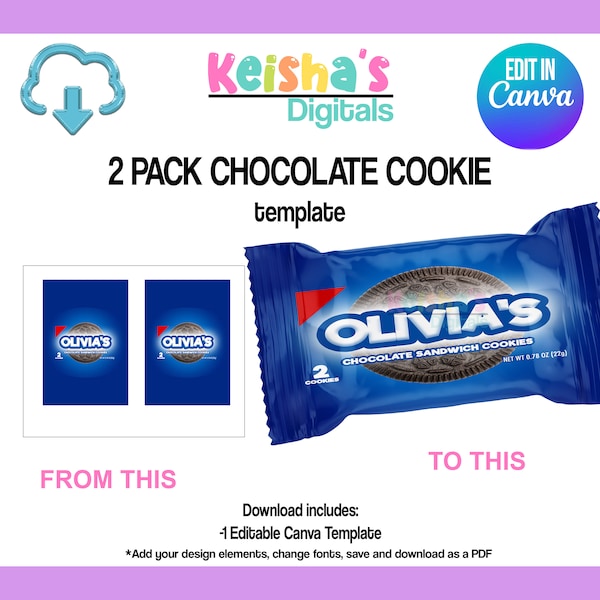 Oreo Blank Template - Etsy