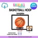 Basketball Hoop Canva Template, Party Favor Template, DIY Party, Blank ...