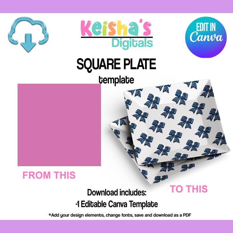Square Paper Plates - Etsy