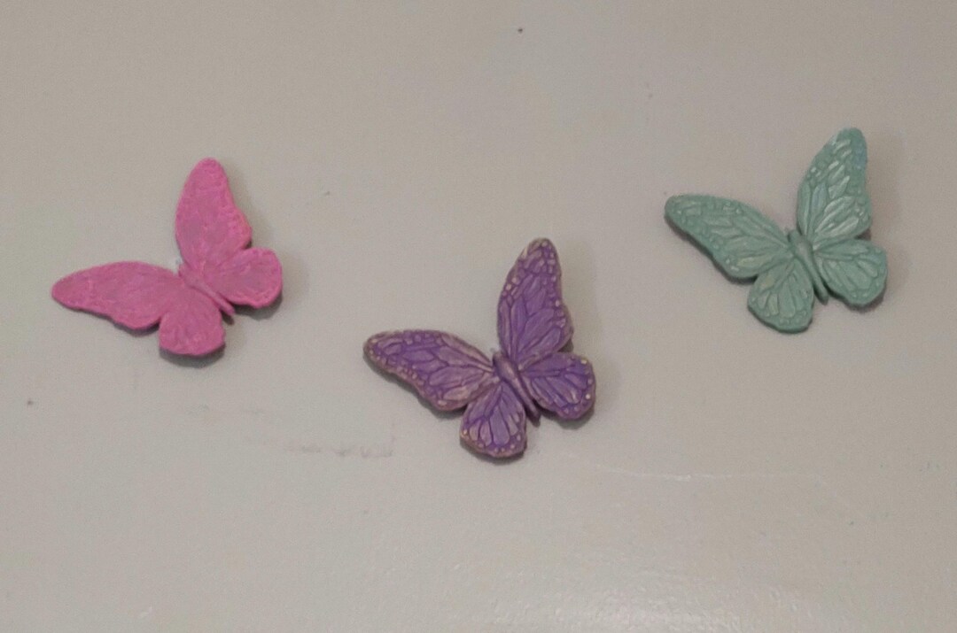Vintage Home Interior Butterflies Repainted Pastel and Gold - Etsy